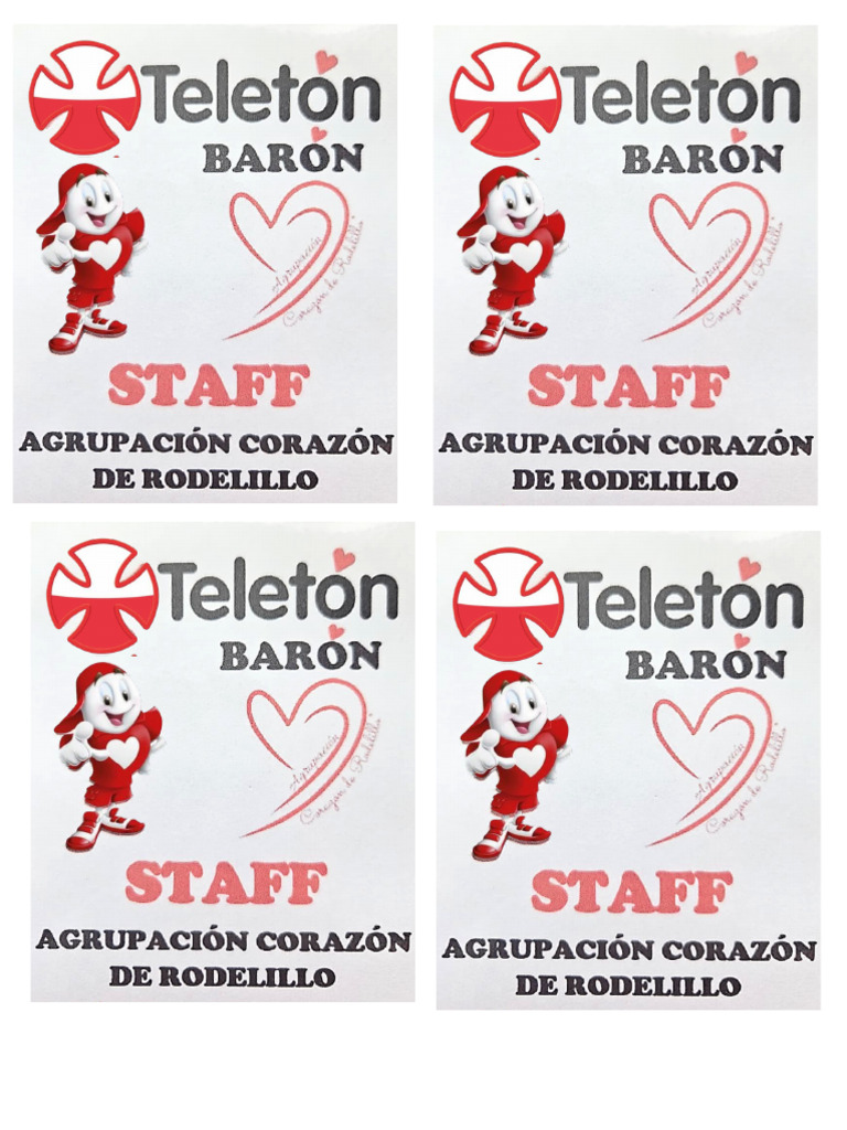 Credenciales Teleton Baron | PDF
