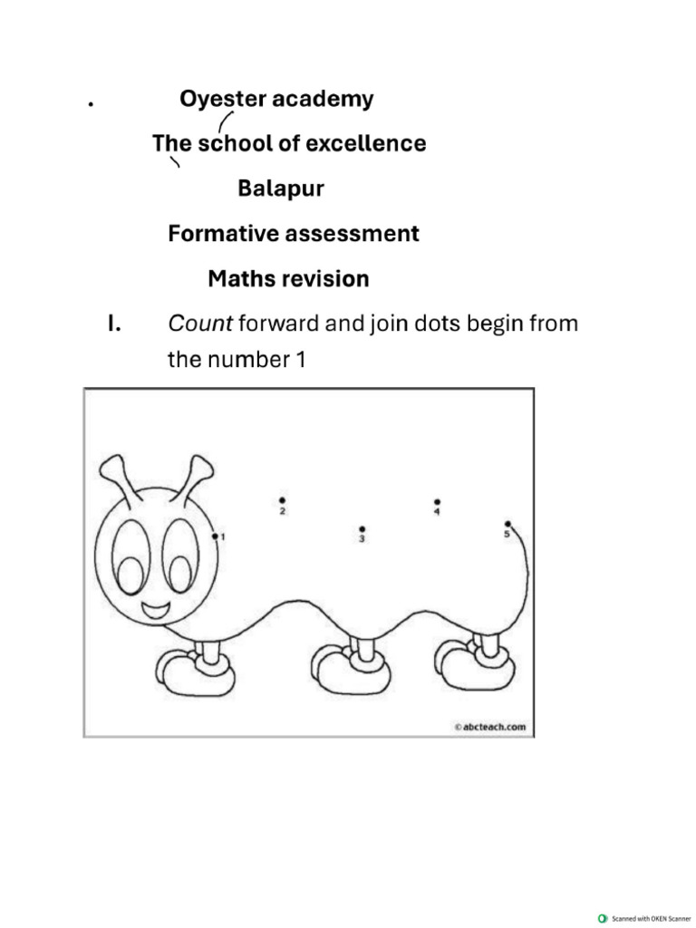 Math Formative Assessment-1 Revision Worksheet | PDF