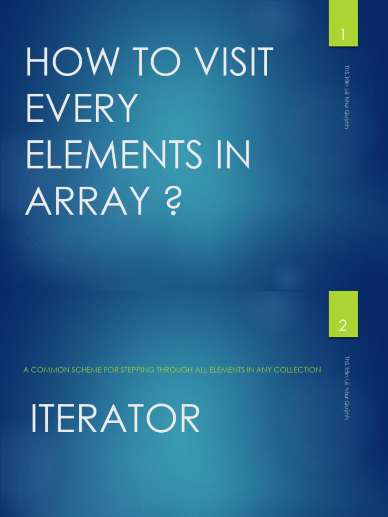 Lists Iterator | PDF
