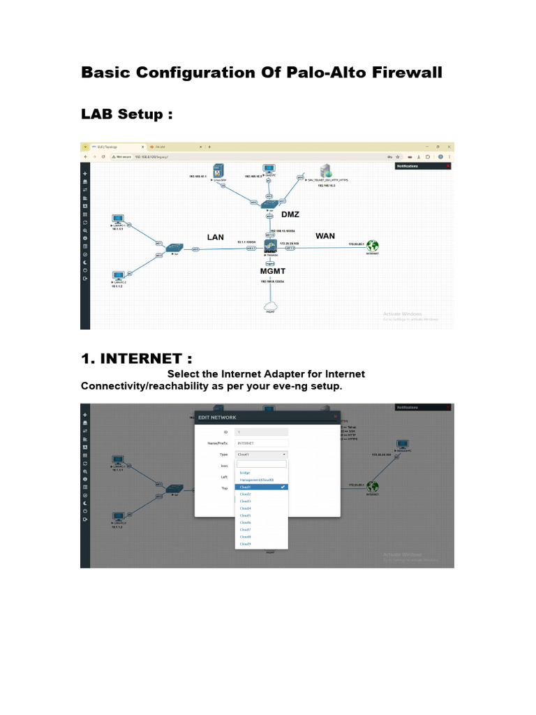 Basic Configuration of Palo-Alto-FW | PDF