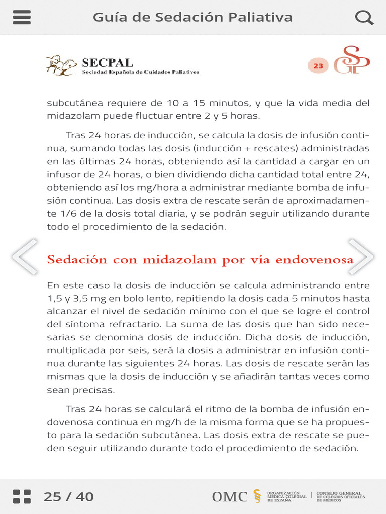 Guía de Sedación Paliativa | PDF
