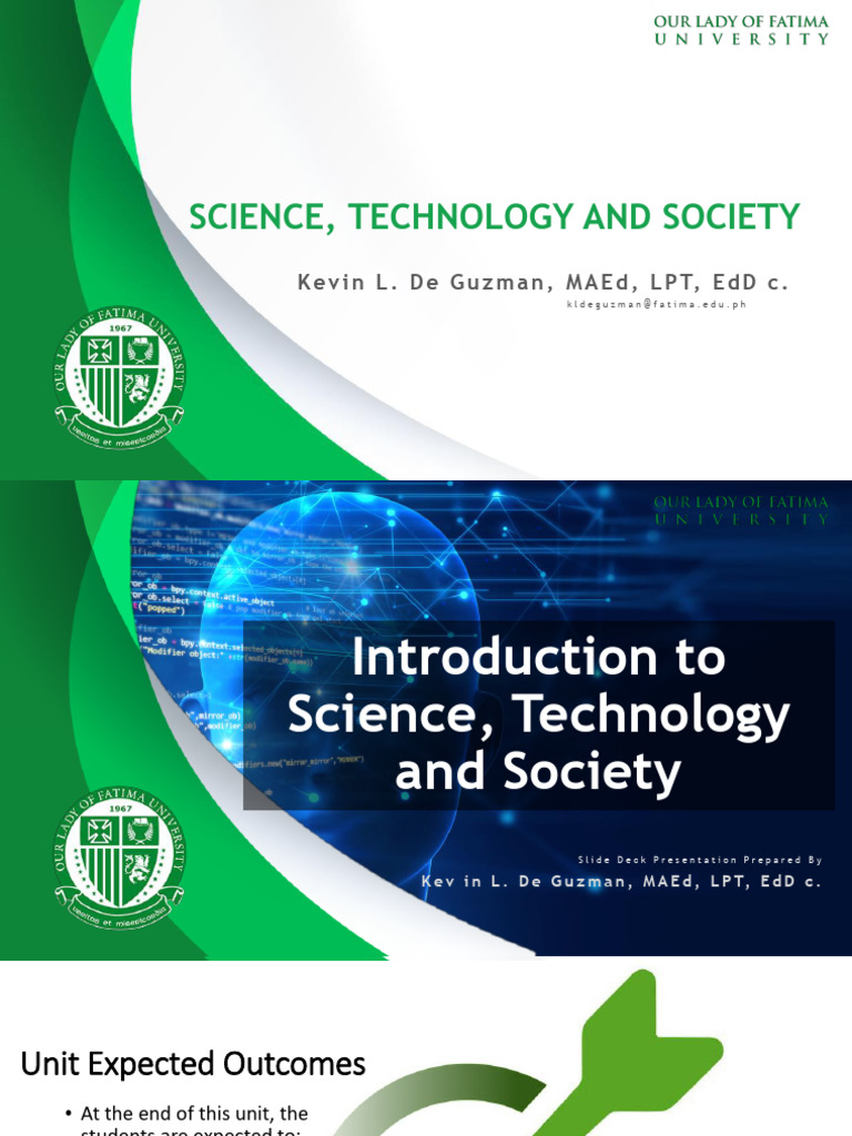 S111 W2 P Introduction To Science, Technology and Society | PDF | Big ...