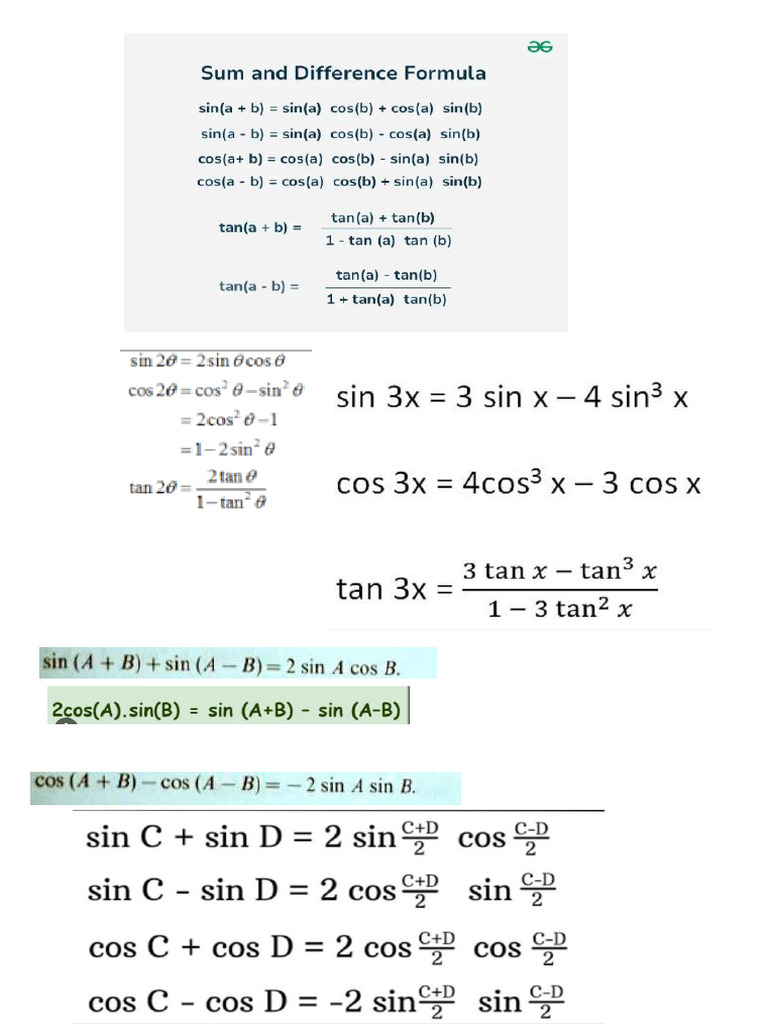 Imp Formulas | PDF