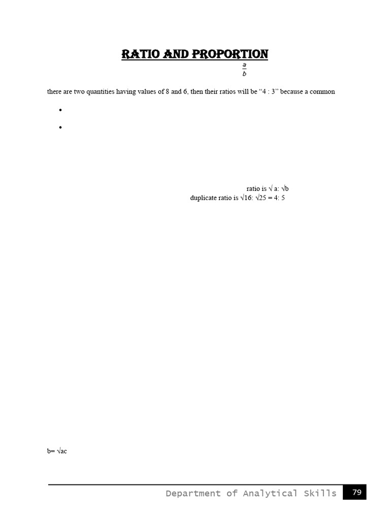 Understanding Ratios and Proportions | PDF | Ratio | Arithmetic