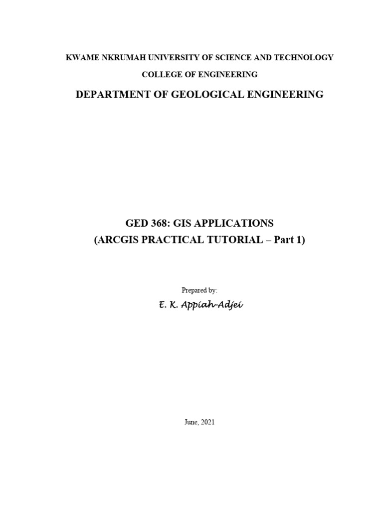 Arcgis Practical Turorial Part 1 | PDF | Arc Gis | Computer File