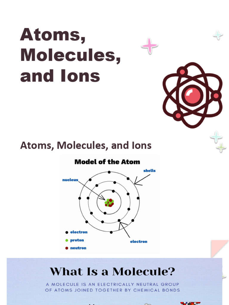 Atoms, Molecules, and Ions Explained | PDF
