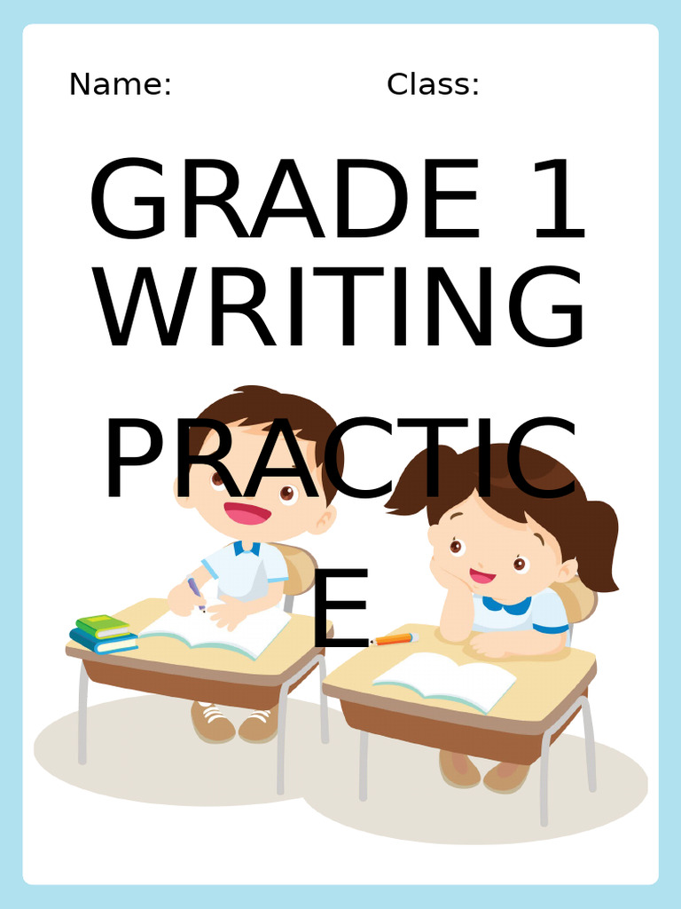 Grade 1 Writing Practice English Worksheet in Colorful Style - 20250831 ...
