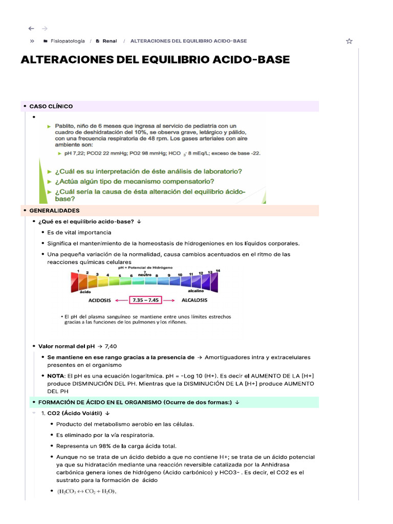4. Trastornos Del Equilibrio Acido Base | PDF