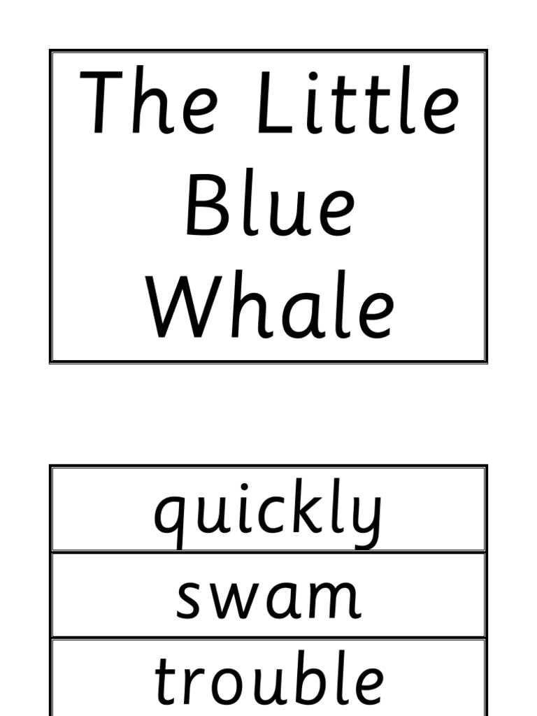 The Little Blue Whale | PDF