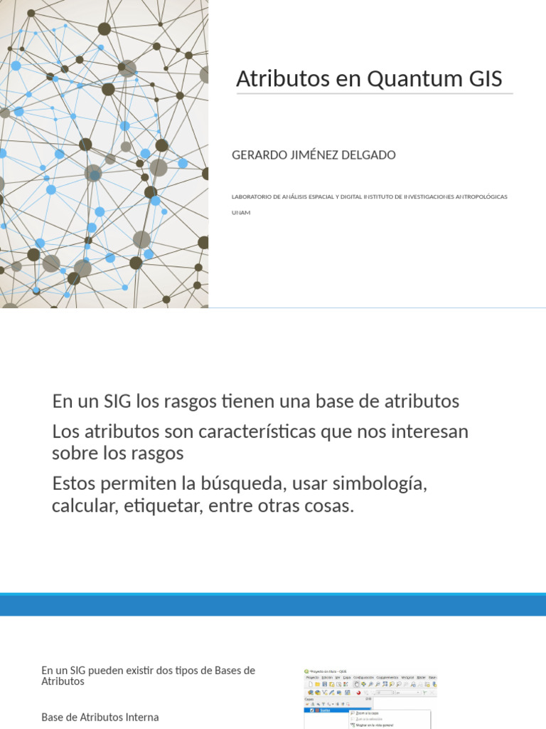 Atributos en Quantum GIS: Guía Práctica | PDF | Sistema de información ...