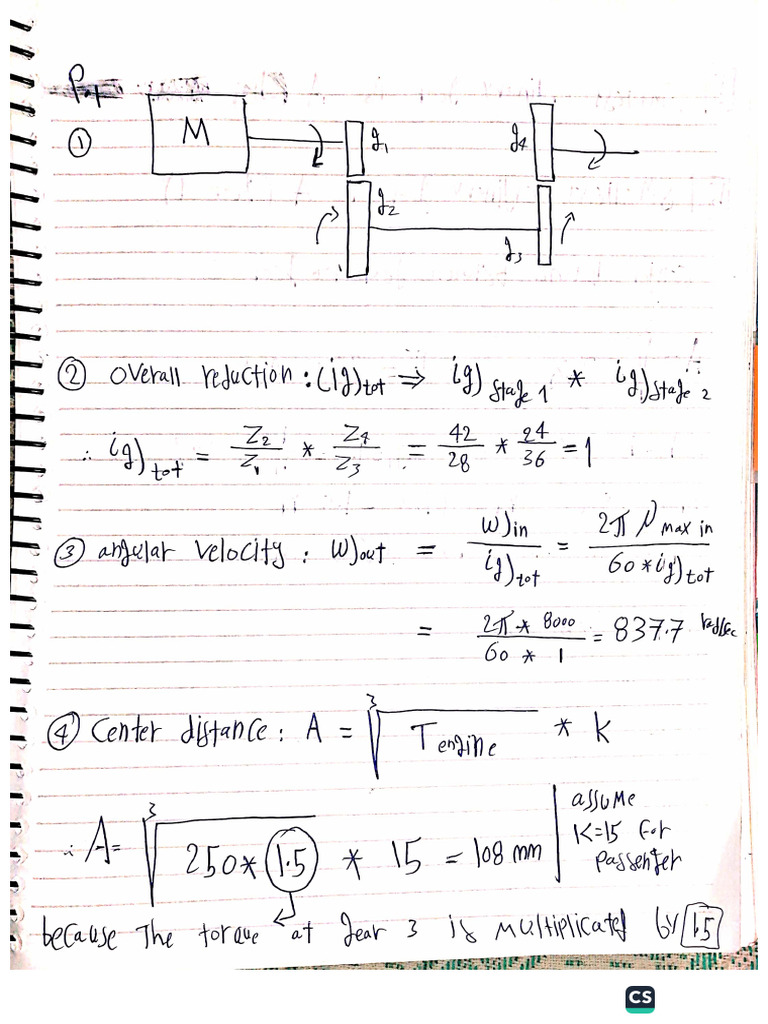 Manual Transmission Solved Example | PDF