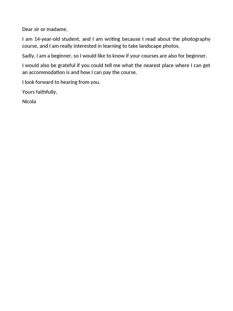 Dear Sir or Madame | PDF