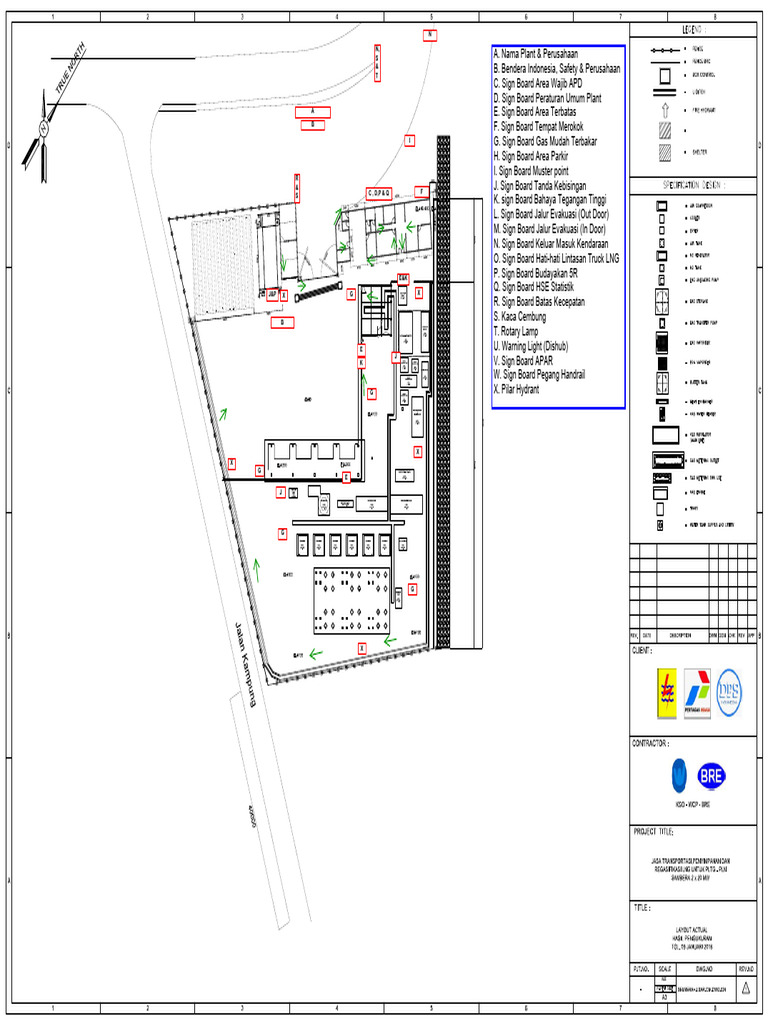 Layout For Safety Site PT Energi Gas | PDF