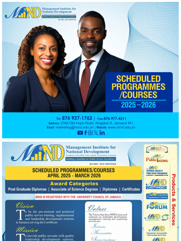MIND Courses and Programmes 2025 | PDF | Human Resource Management ...