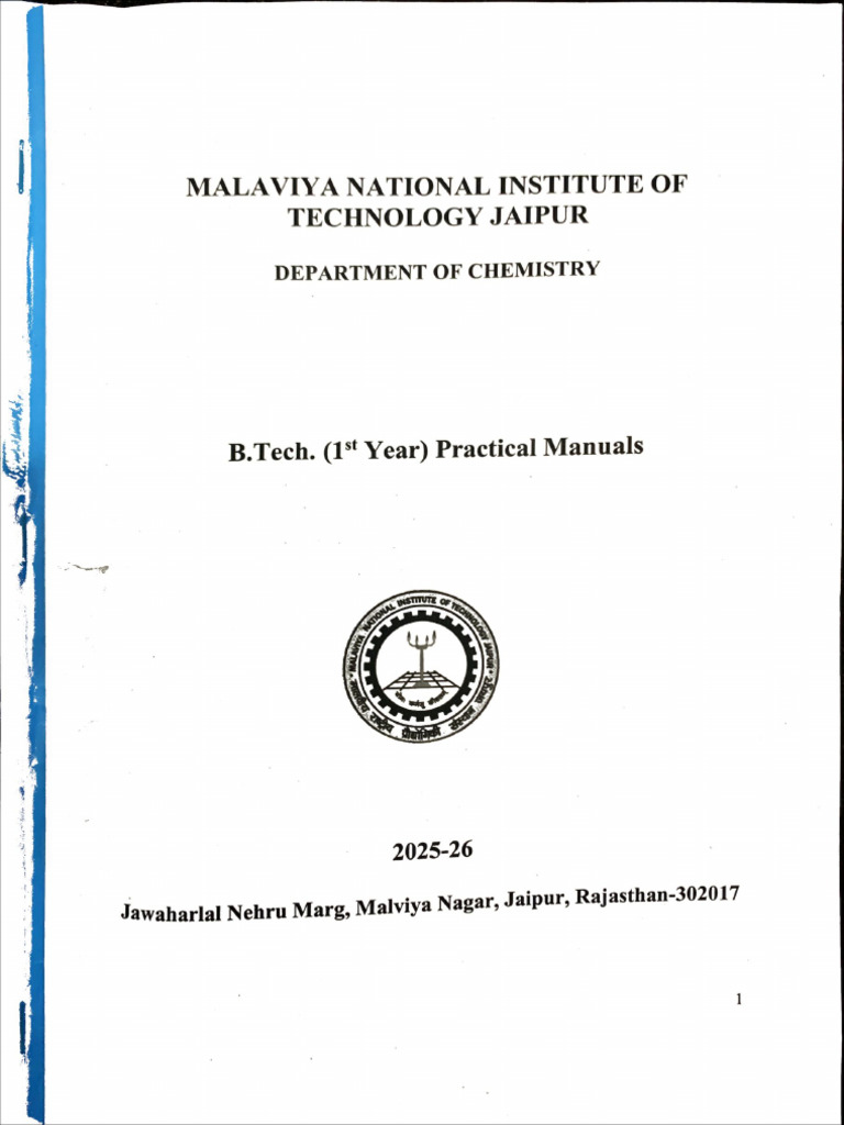 Chemistry Practical Manual | PDF
