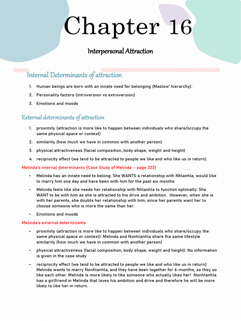 Interpersonal Attraction Explained | PDF | Love | Intimate Relationships