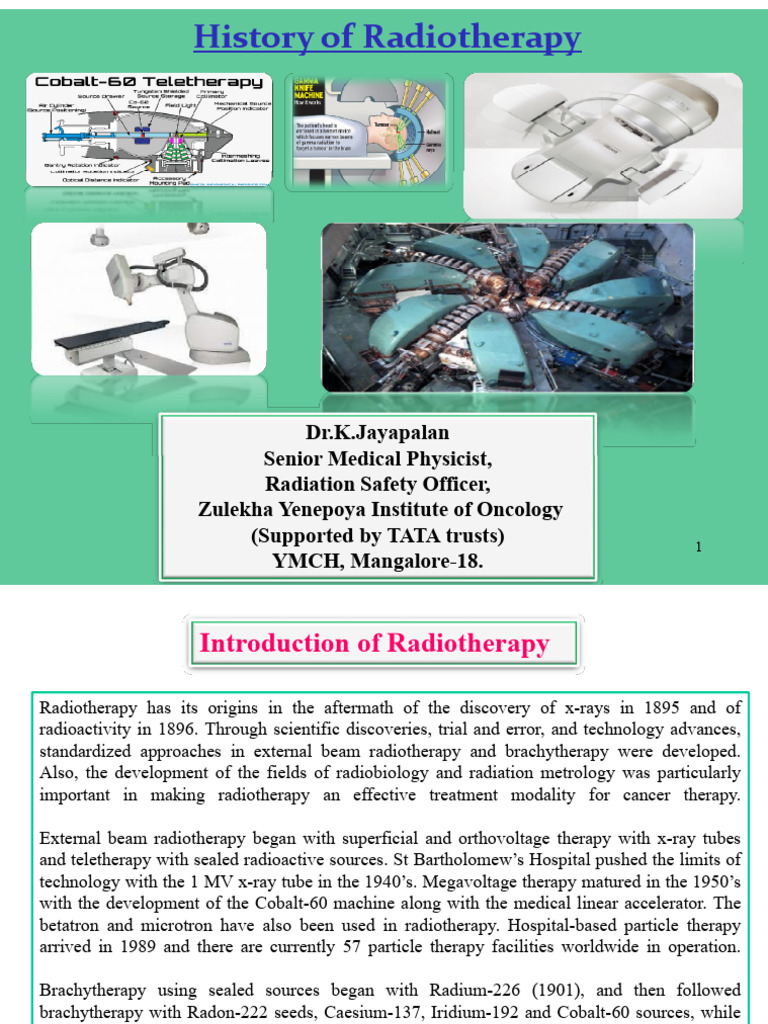 Evolution of Radiotherapy Techniques | PDF | Radiation Therapy ...