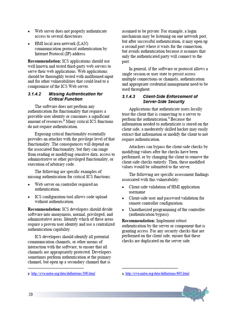DHS Common Cybersecurity Vulnerabilities ICS 2010-Pages-32 | PDF ...