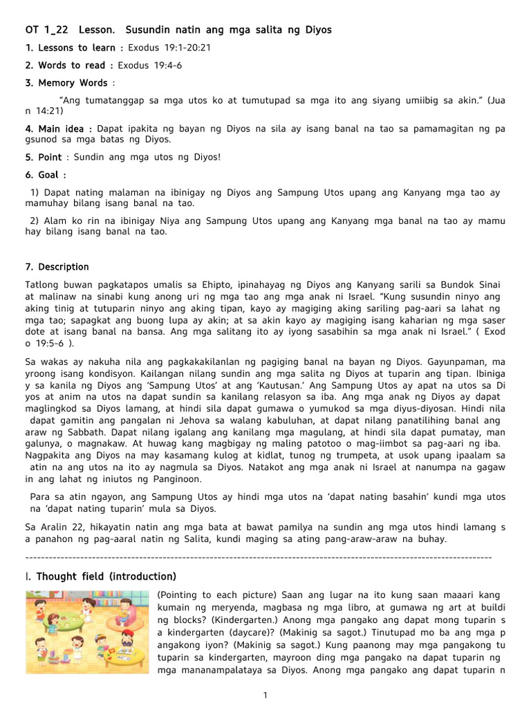 1 Old LESSON 22 Tagalog | PDF