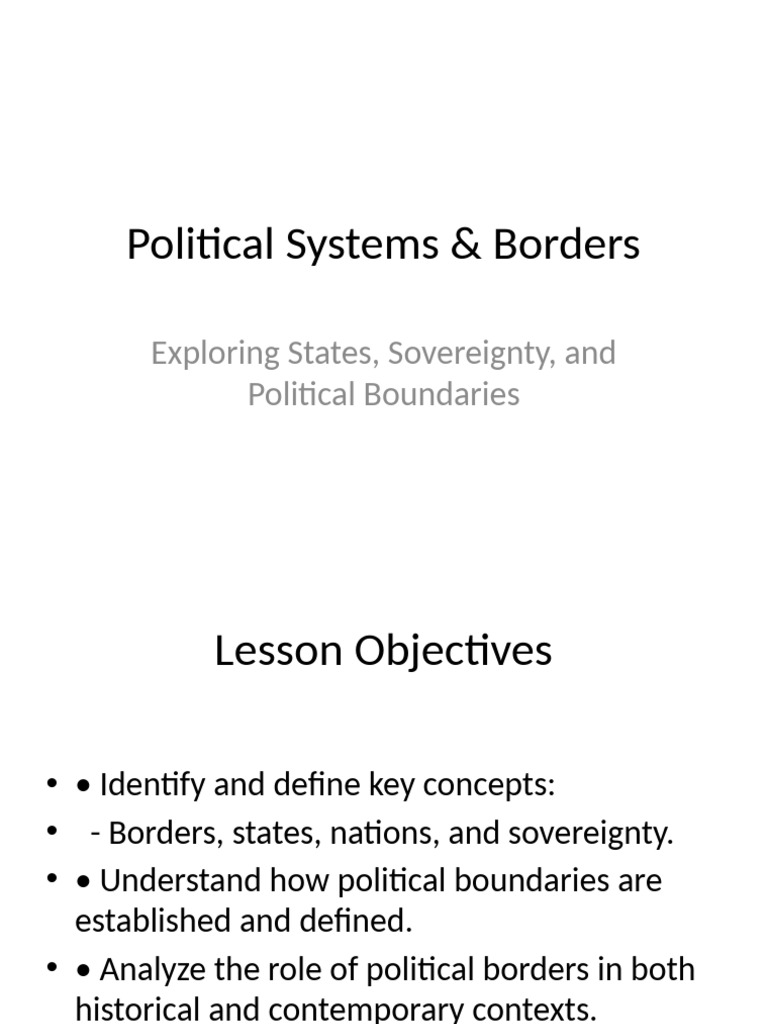 Understanding Political Borders and Sovereignty | PDF | Sovereignty ...