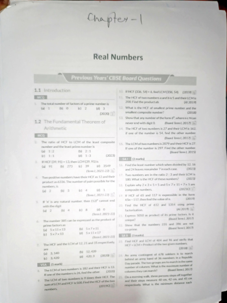 Real Numbers | PDF