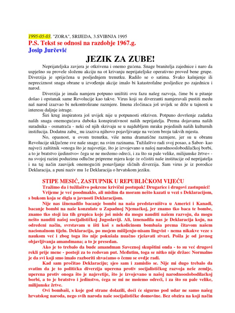 UDBA Dokument Likvidacije | PDF