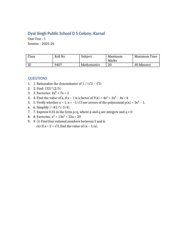 IT Question Paper Arya | PDF