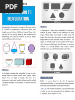 Mensuration Formulas Class 10 PDF | PDF