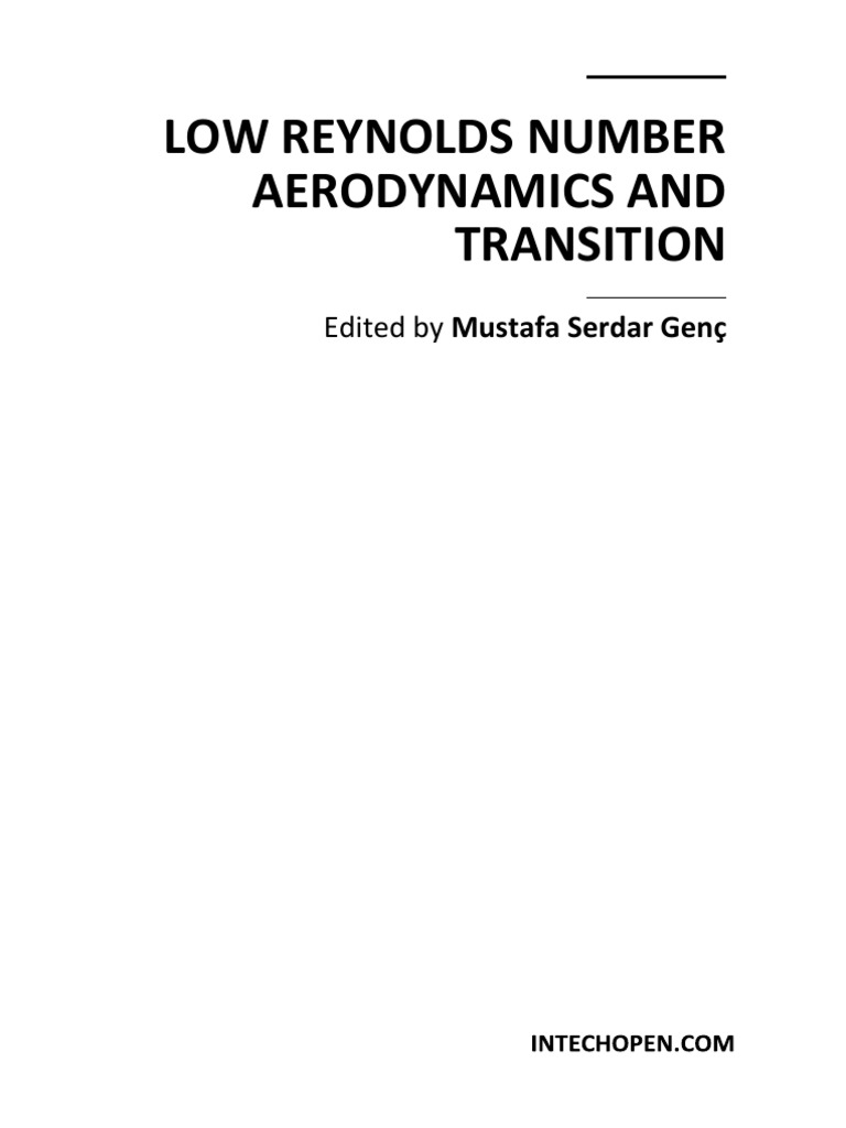 Low Reynolds Number Aerodynamics and Transition | PDF | Reynolds Number ...