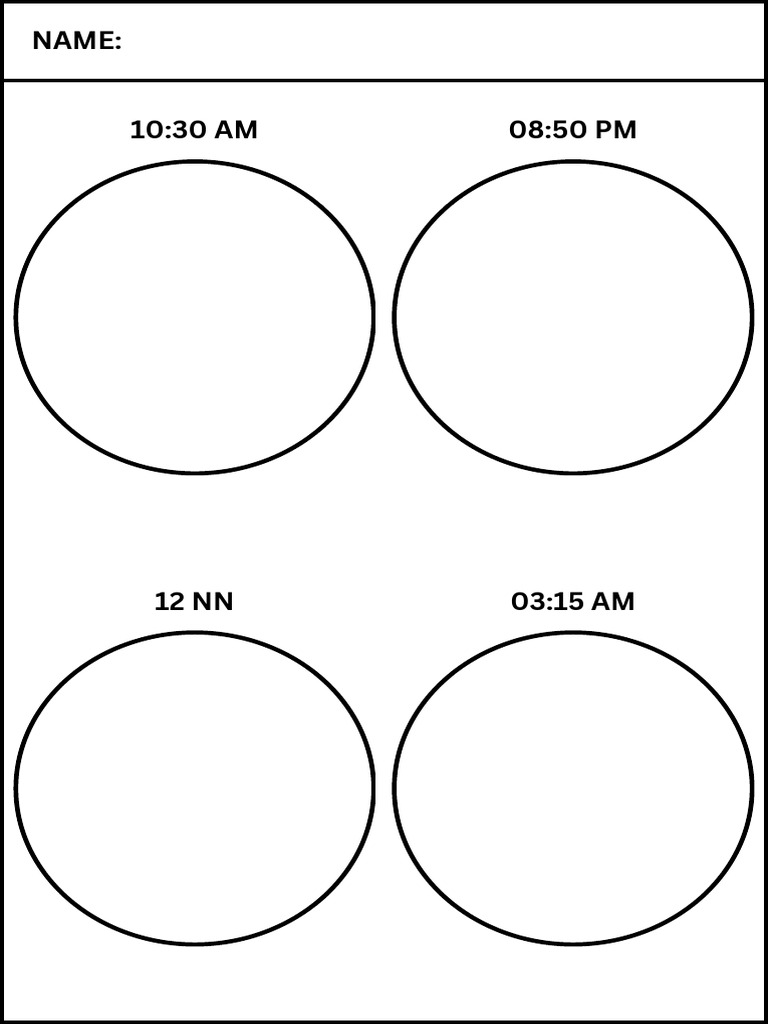 Clock Drawing Test | PDF