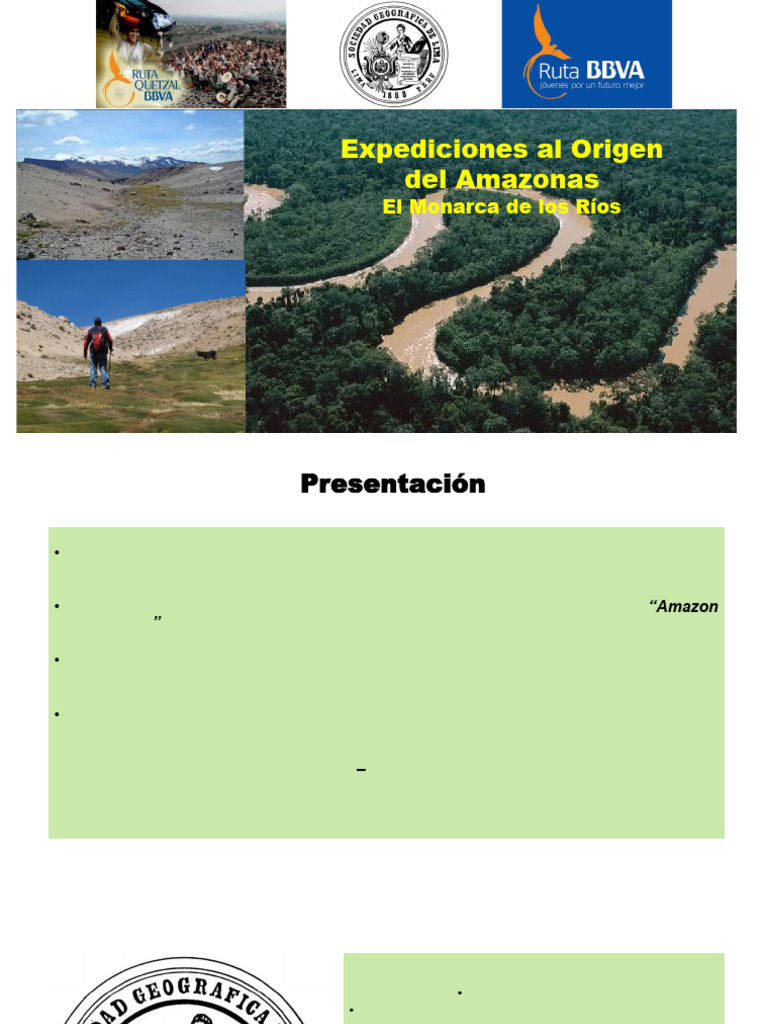Expediciones Científicas al Origen del Amazonas | PDF | río Amazonas | Río