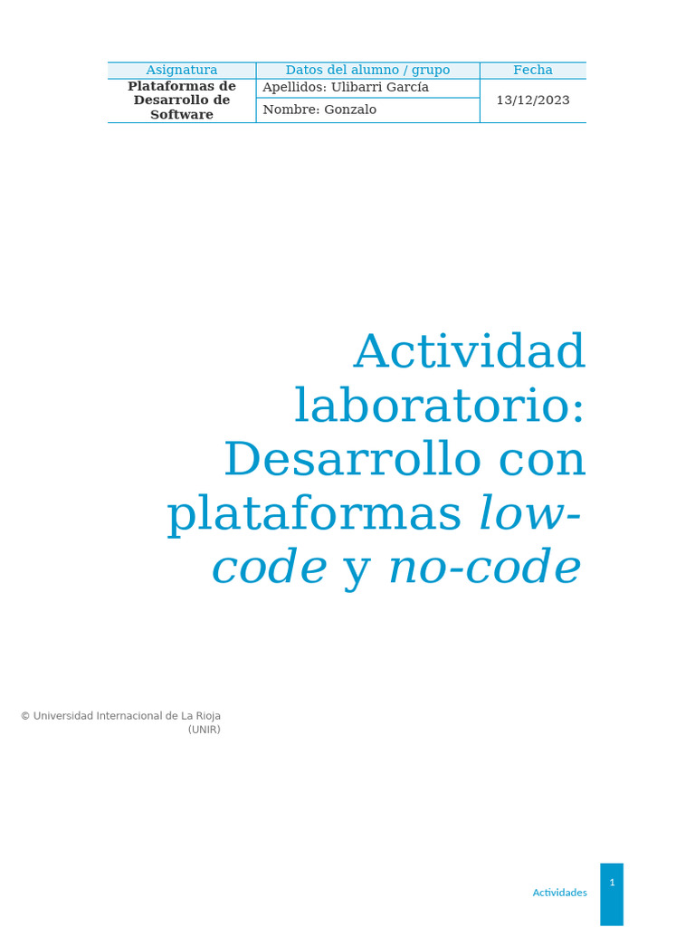 Act2 Template | PDF | Software | Ingeniería de software