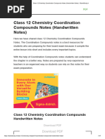 Class 12 Chemistry Electrochemistry Notes (Handwritten Notes ...