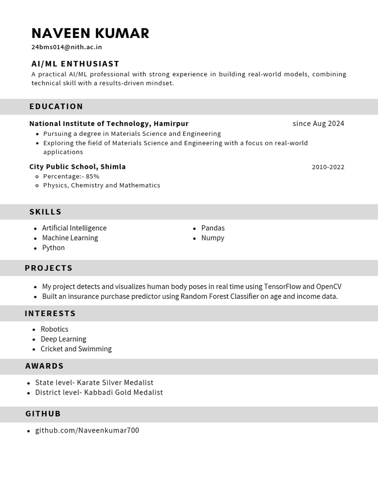 Naveen Resume | PDF