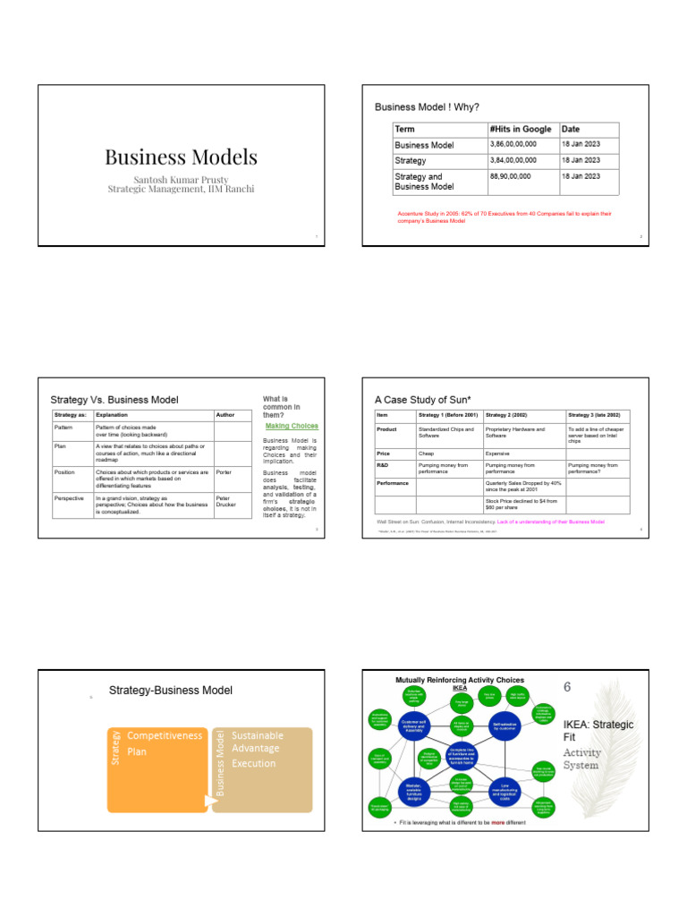 Understanding Business Models and Strategy | PDF | Business Model ...