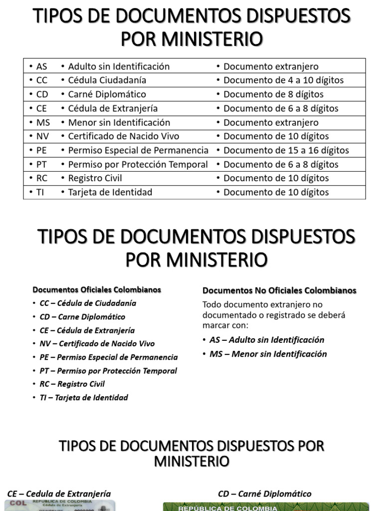 Instructivo Tipo de Documentos | PDF