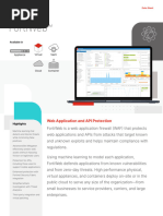 Datasheet FortiWeb Series | PDF | Denial Of Service Attack | Proxy Server