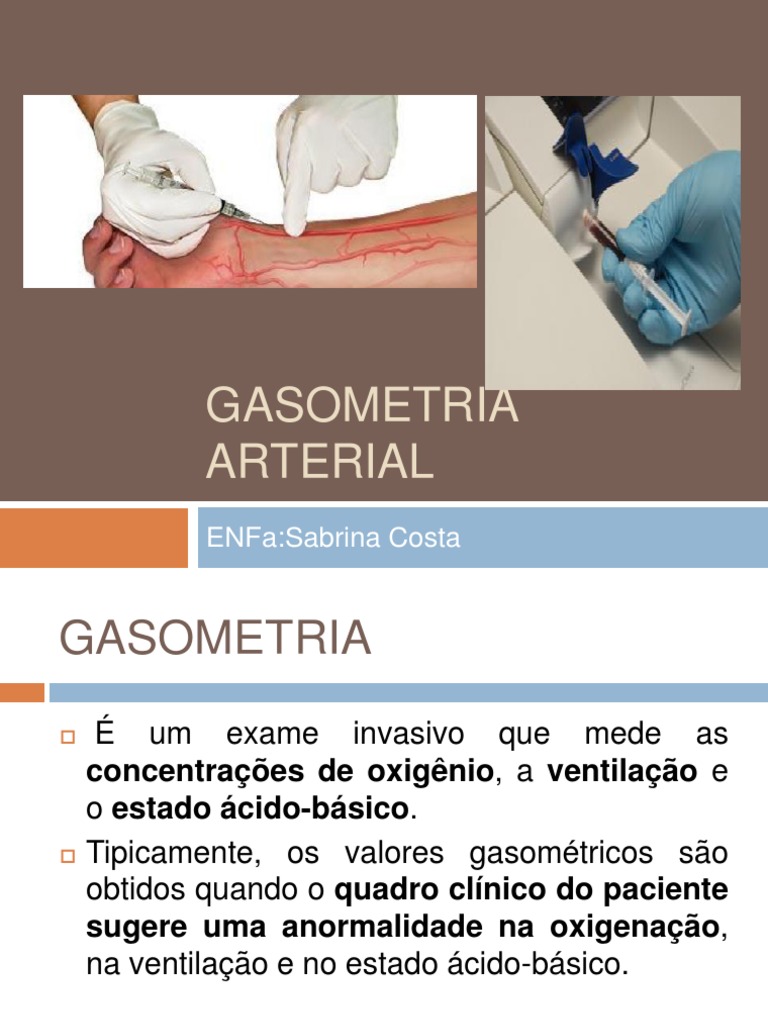 Gasometria Arterial: Valores e Interpretações | PDF | Fisiologia ...