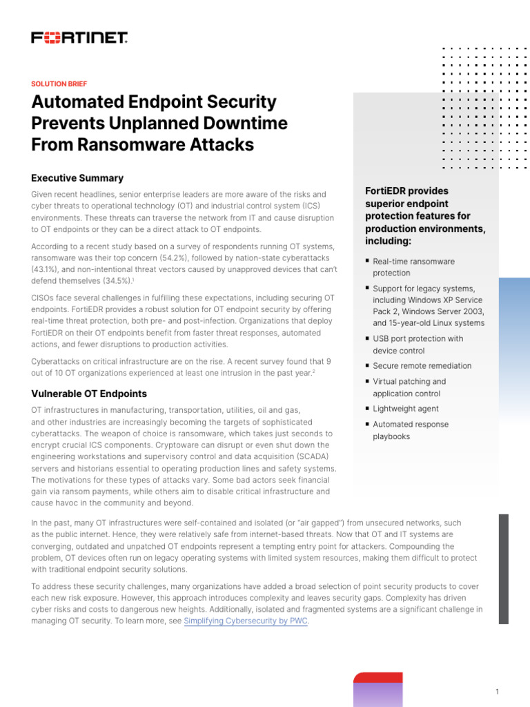 SB Automated Endpoint Security | PDF | Security | Computer Security