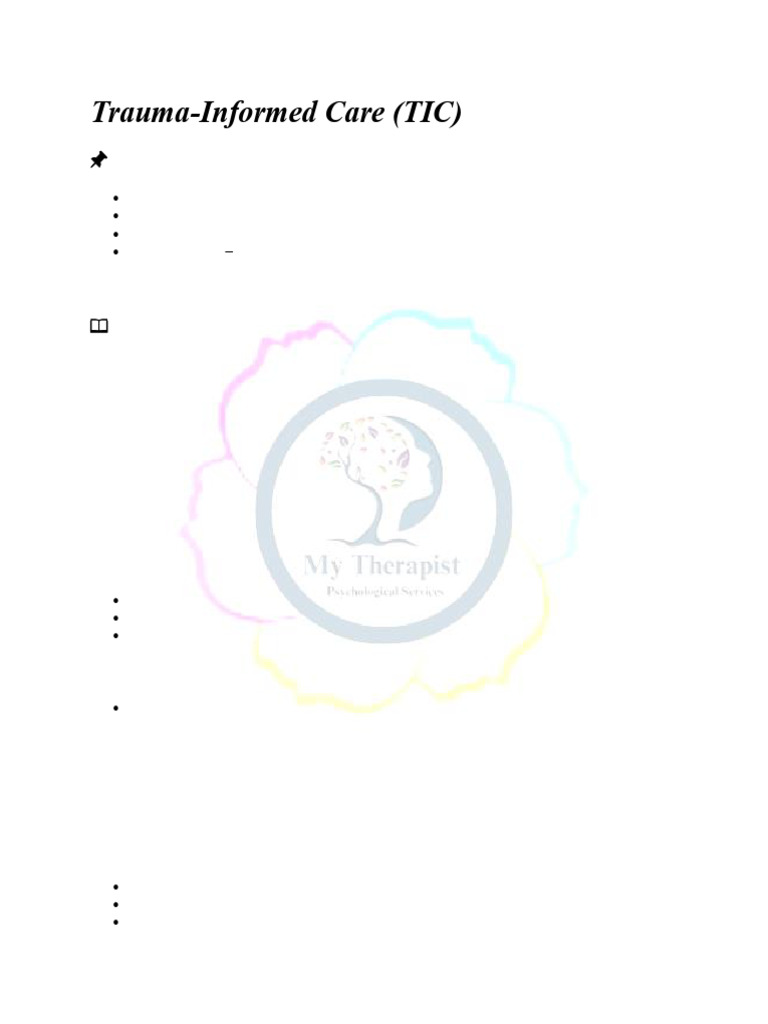 Trauma Informed Care - Training | PDF