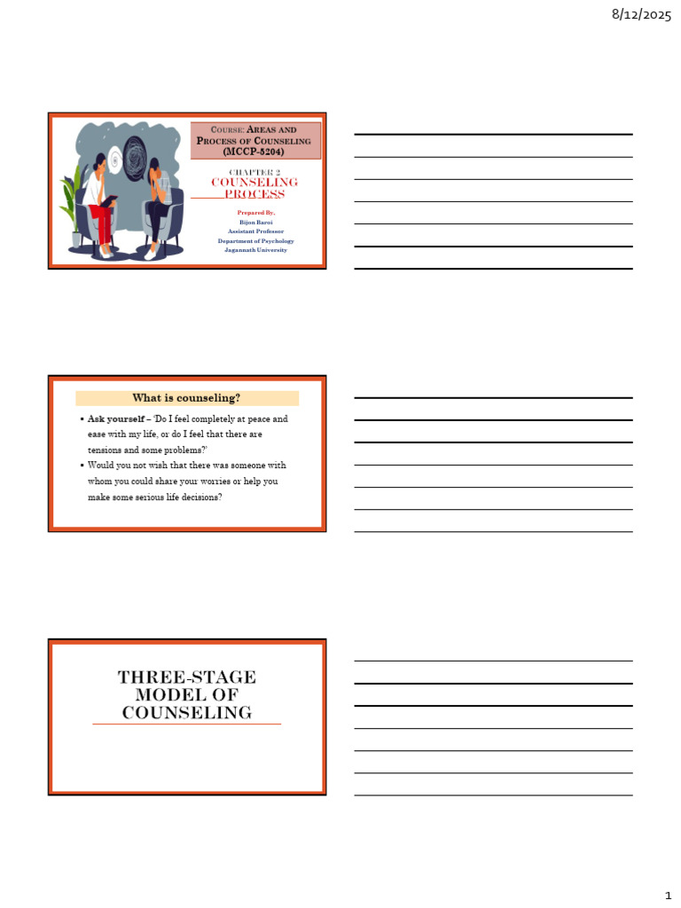 C-2 - Counseling Process Pro@ | PDF | Nonverbal Communication | Human ...