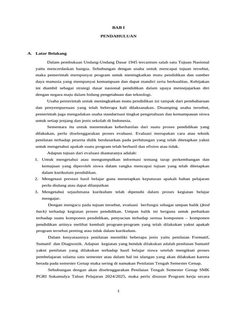 Proker ASTS 2024-2025 | PDF