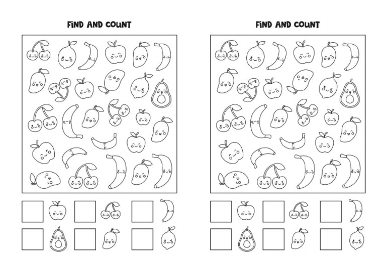 Counting Fruits | PDF