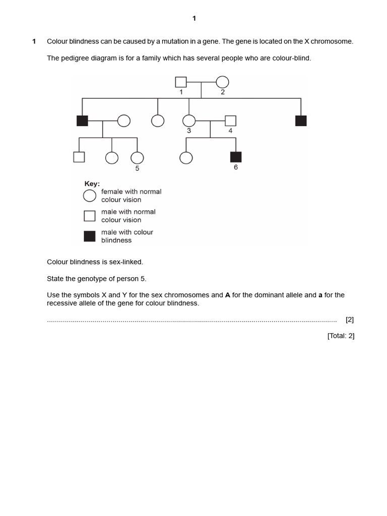 Genetic Disorders: Colour Blindness & Cystic Fibrosis | PDF | Genotype ...