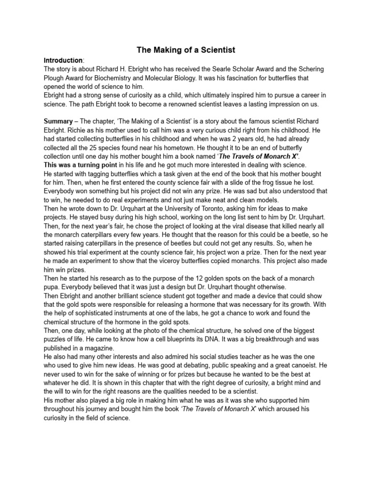 Richard Ebright: A Scientist's Journey | PDF