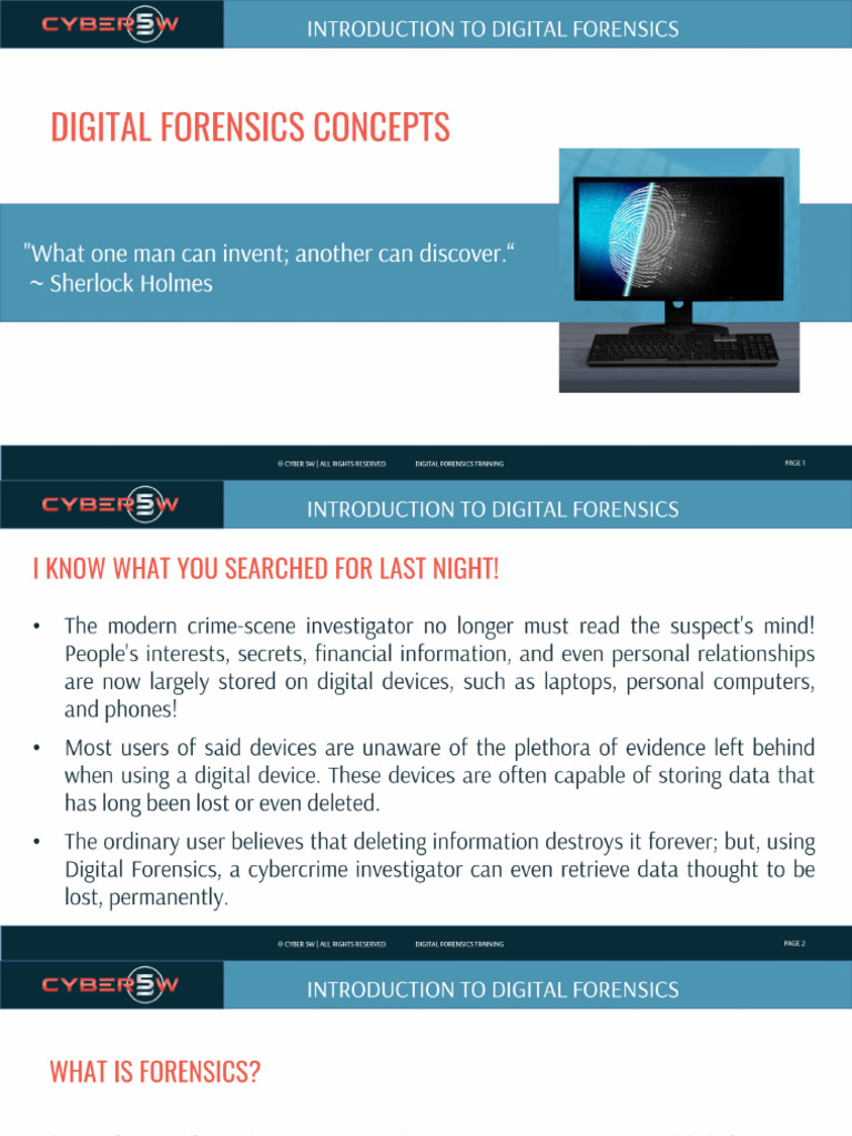 What Is Digital Forensics | PDF