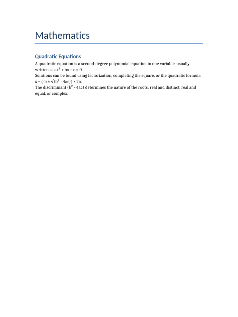 Mathematics | PDF