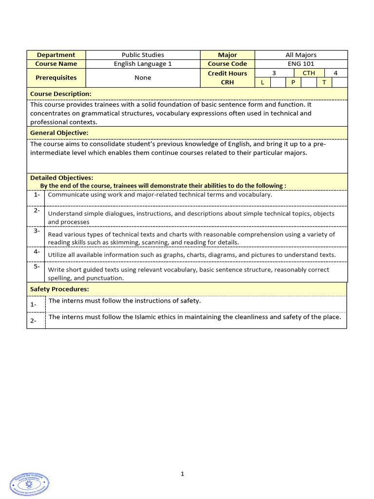 English 101 Course Overview | PDF | Grammatical Number | Verb