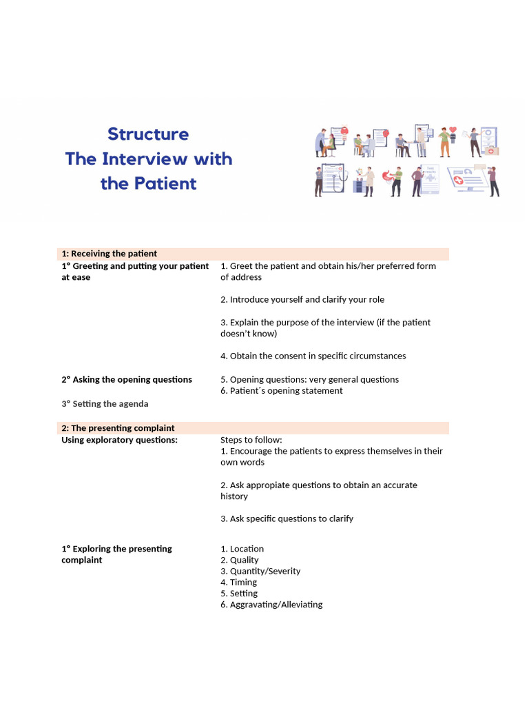Patient Interview Techniques Guide | PDF | Patient | Medicine