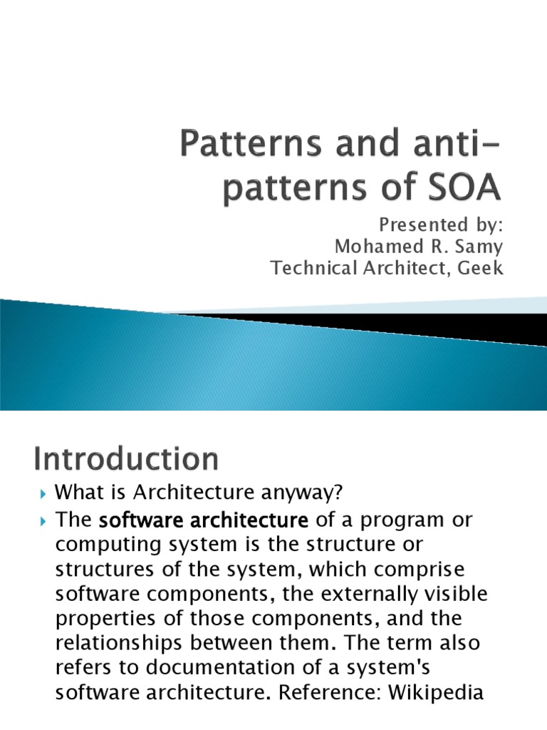 Patterns Anti Patterns of So A | PDF | Cache (Computing) | Soap